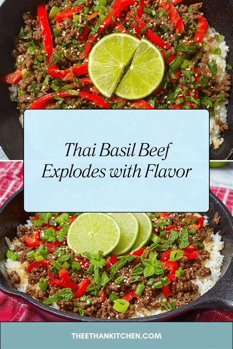 30 Minute Thai Basil Beef Recipe Quick And Flavorful Dinner Delight