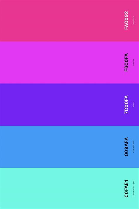 Best Turquoise Color Palettes With Names And Hex Codes Turquoise Color Palette Neon