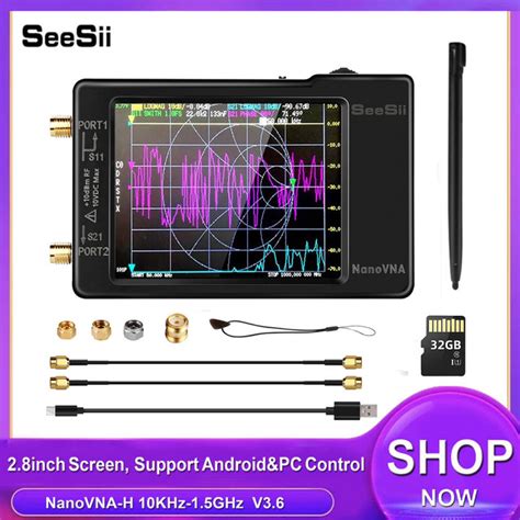 Seesii Nanovna H Vector Network Antenna Analyzer With Pen 10khz 1 5ghz Mf Hf Vhf Uhf Spectrum