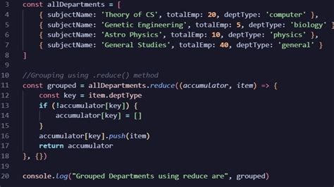 grouping using object groupby method instead reduce