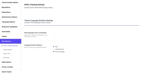 Positions For The Language Switcher In Weshop Weshop Tutorial