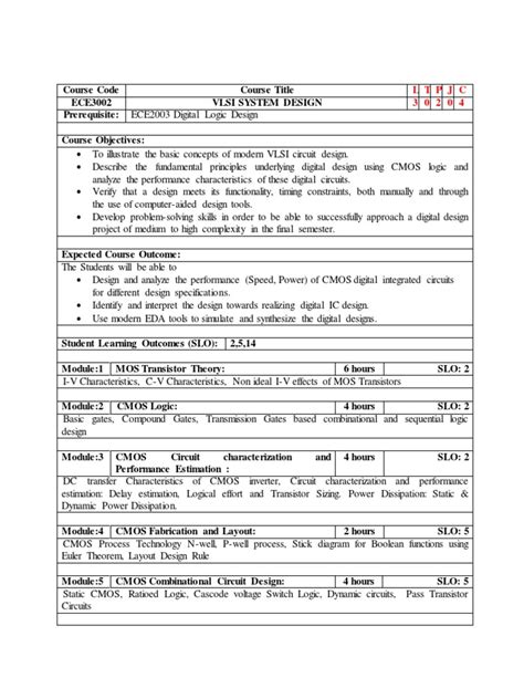 Vlsi Pdf Logic Gate Cmos