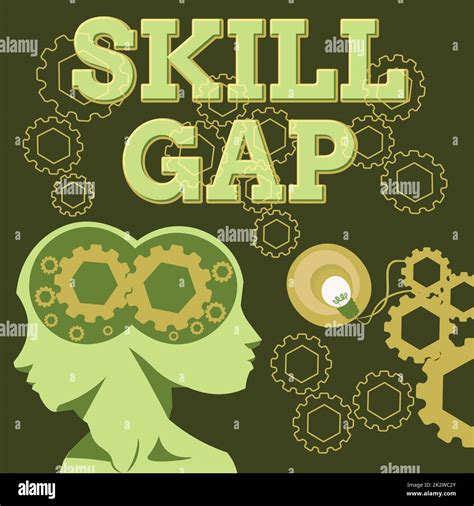 Conceptual Display Skill Gap Business Overview Refering To A Person S Is Weakness Or Limitation