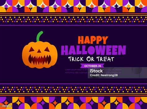 10월 31일 호박과 함께 행복한 할로윈 배경 디자인 배경 배너 플래카드 파티 초대장 책 표지 및 포스터 디자인 템플릿에 텍스트 비문 및 표준 색상으로 사용합니다 미국에