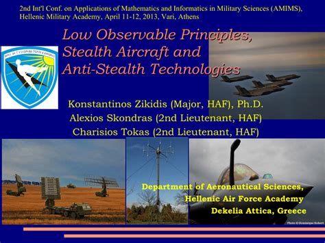 Pdf Low Observable Principles Stealth Aircraft And Anti Stealth Technologies