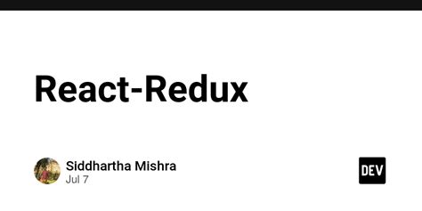 React Redux Dev Community