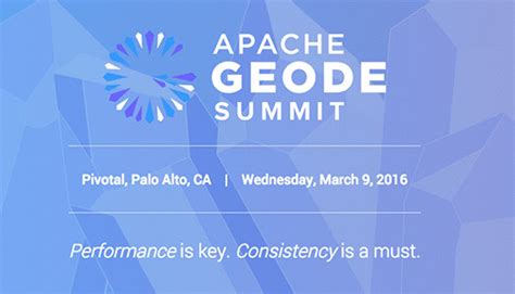 meet experts and productive users of apache geode and gemfire at geode summit