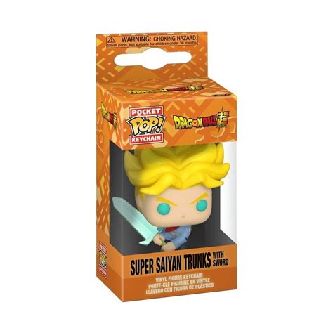 Dragon Ball Super Super Saiyan Trunks With Sword Keychain Kitsune Relics