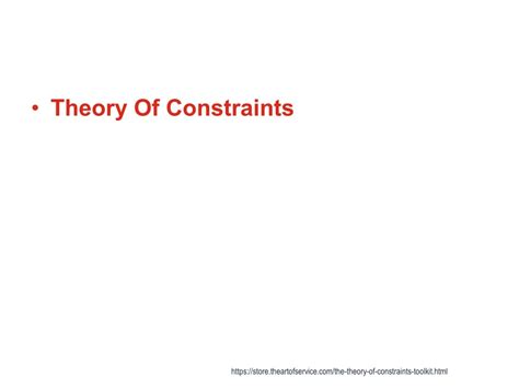 PPT Theory Of Constraints PowerPoint Presentation Free Download ID 8844510