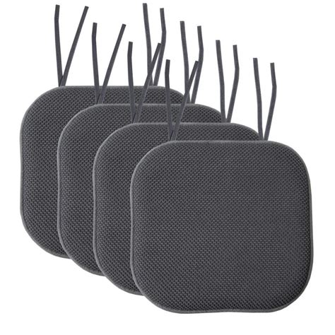 Sweet Home Collection Honeycomb Memory Foam Square 16 In X 16 In Non