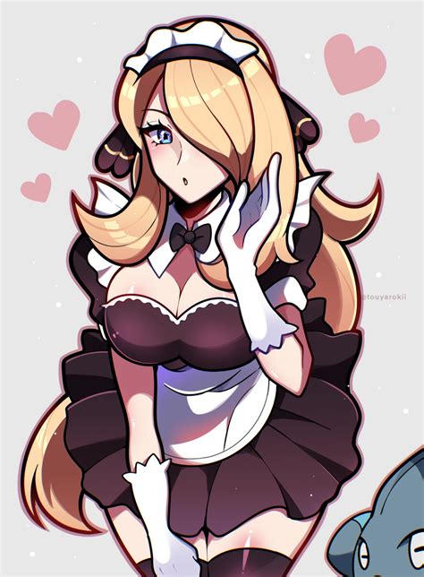 Maid Cynthia From Pokemon By Touyarokii Cynthia Know Your Meme