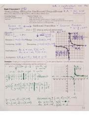Graphing Simple Rational Functions Completed Pdf Course Hero