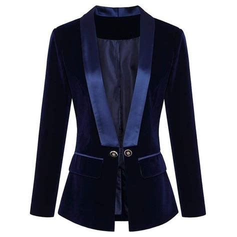 Jackets And Coats Blue Velvet Tuxedo Womens Blazer Poshmark