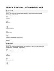 Module 1 Lesson 1 Knowledge Check Docx Module 1 Lesson 1 Knowledge Check Question 1 5 5