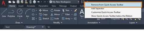 How To Customize The Quick Access Toolbar In Autocad Lt Autocad Blogs