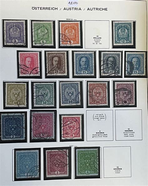 Ab150 Europe Austria 1916 18 Coat Of Arms Kings And Famous People 3h
