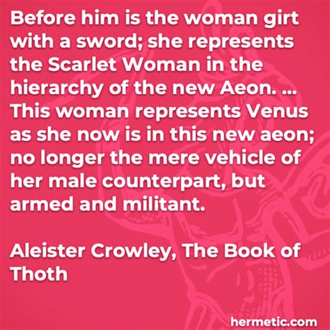 Before Him Is The Woman Girt With A Sword She Represents The Scarlet