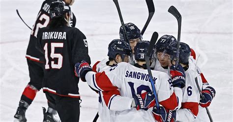 하얼빈ag 남자 아이스하키 대회 첫 한일전서 5 2 역전승