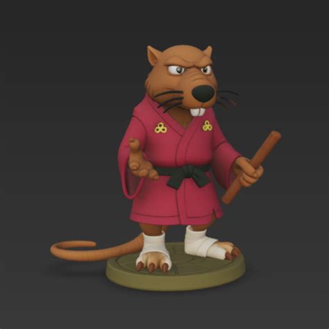 🐢 Splinter Chibi Tmnt・ Stl File For 3d Printing・cults