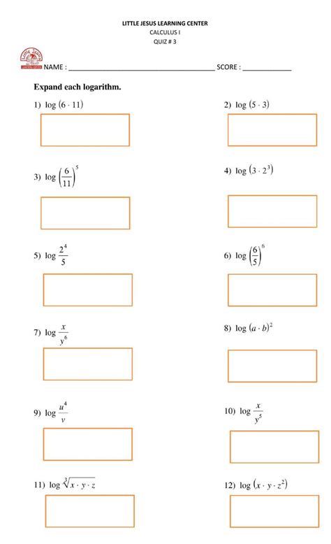 Grade 10 Laws Of Logarithms Online Exercise For Live Worksheets Worksheets Library