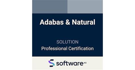 Software Ag Adabas And Natural Solution Professional Badge Was Issued By