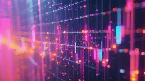 Extreme Closeup Of A Data Visualisation Chart Highlighting Abnormal Spikes Or Dips In Data