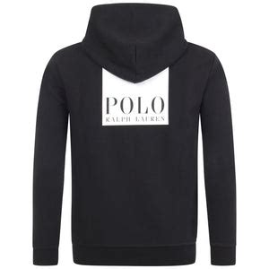 Logo Fleece Double Knit Hoodie Polo Black Polo Ralph Lauren Eqvvs
