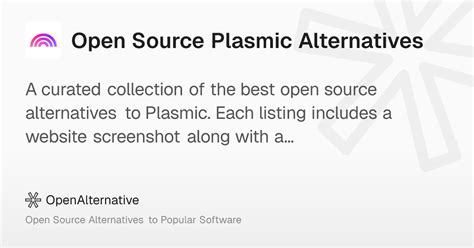 6 Best Open Source Plasmic Alternatives In 2026
