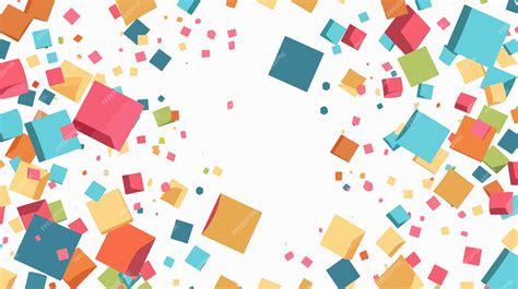 Colorful Square Pattern Abstract Background Vector Illustration Premium Ai Generated Vector