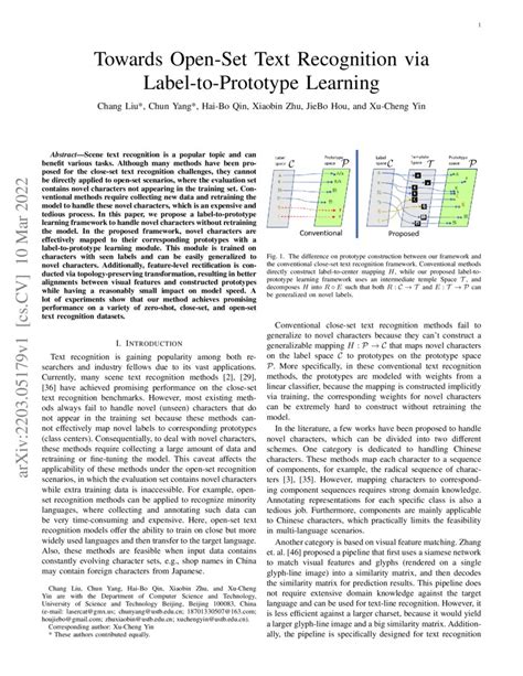 Towards Open Set Text Recognition Via Label To Prototype Learning Deepai