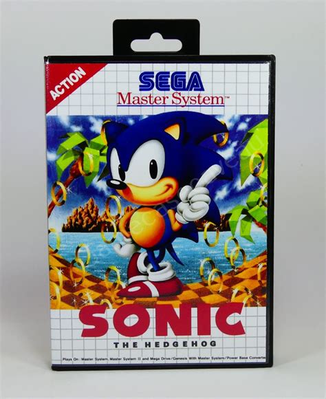 Sonic The Hedgehog Sms Replacement Case Gamecasecaveau