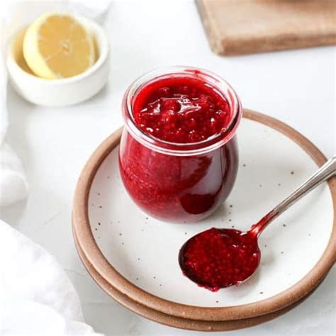 Easy Raspberry Compote Sauce A Nourishing Plate