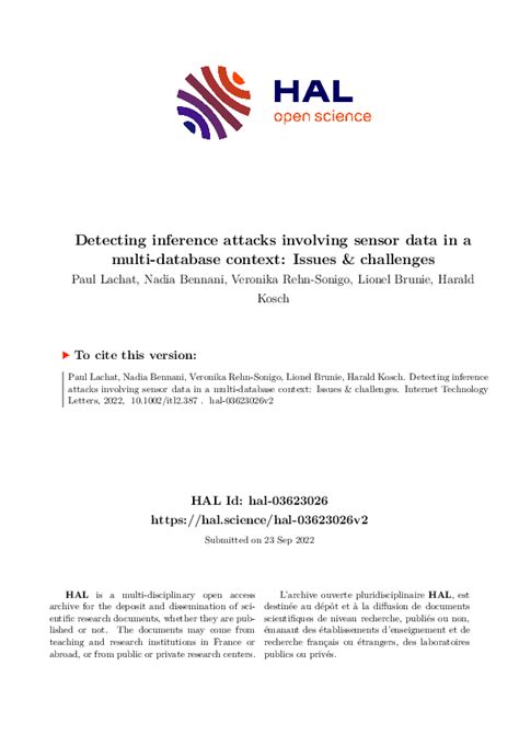 Pdf Detecting Inference Attacks Involving Sensor Data In A Multi
