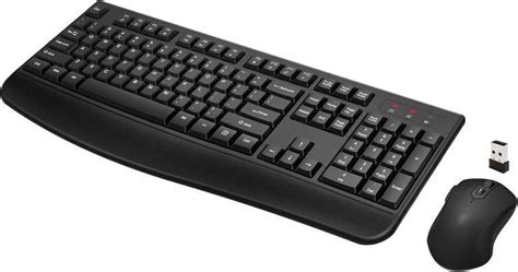 Wireless Keyboard And Mouse Combo Loigys Full Sized 2 4ghz Wireless Keyboard With Comfortable