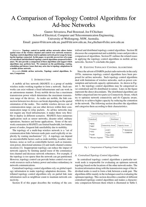 Pdf A Comparison Of Topology Control Algorithms For Ad Hoc Networks