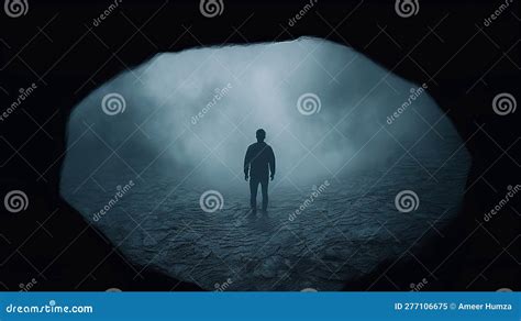 gazing into the abyss a haunting portrait of contemplation