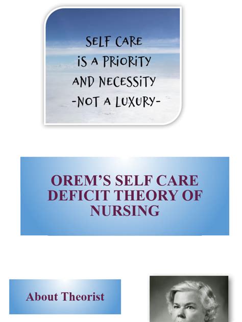 Orems Theory Pdf Nursing Medical Specialties