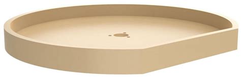 Rev A Shelf 6271 22 52 Classic 1 Shelf 22 D Shaped Lazy Susan Almond Walmart Com