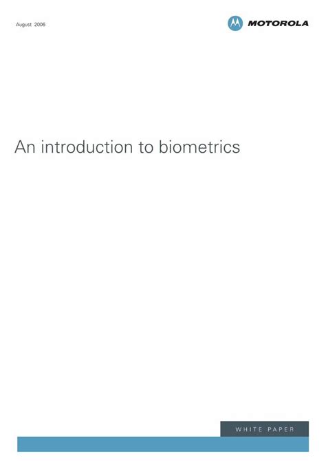 pdf introduction to biometrics dokumen tips
