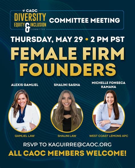 🗓️ This Thursday Every Month Michael Bracamontes Dei Committee Chair … Consumer Attorneys