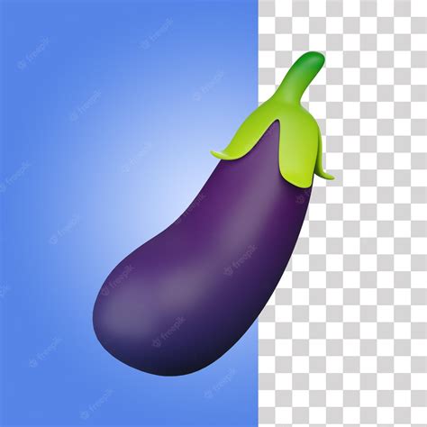 Premium Psd Eggplant 3d Icon
