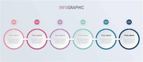 Vector Infographic Timeline Template With Circle Workflow Layout And 6 Options In Red Color
