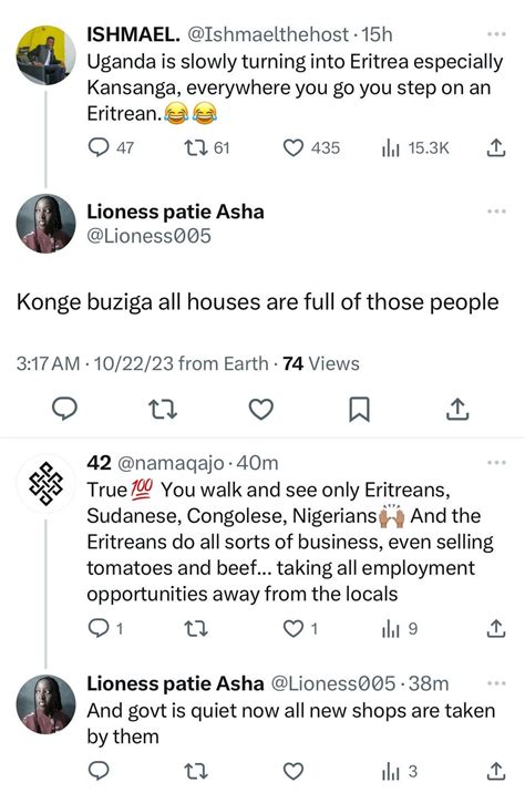 Eritreans Are Slowly Turning Into The Jews Of Uganda Ugandans Are Claiming That Eritreans Are
