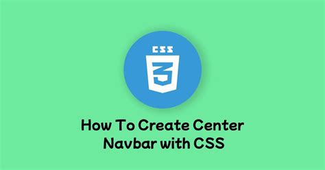 How To Create Center Navbar With Css Rustcode