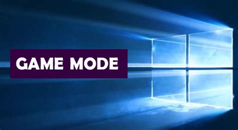 How To Turn On Or Turn Off Game Mode In Windows Technoresult