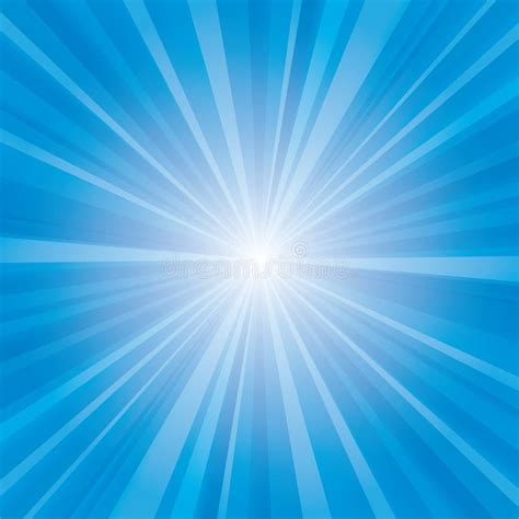 Sunburst Vector Illustration With Radiant Cloud Sky Background