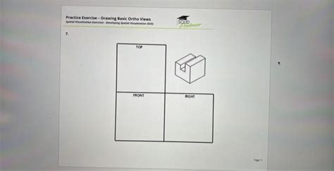 Solved Drawing Views With Hidden Lines In Section You Chegg