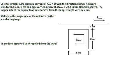 solved a long straight wire carries a current of iwire 10 a in the