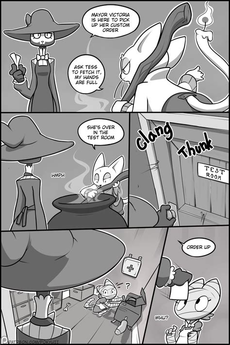 Rule 34 2017 Anthro Bandage Cauldron Clarice Pokyuii Clerk Clothed Clothing Comic Dialogue