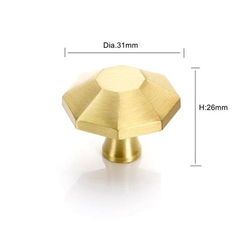 Modern Solid Brass Kitchen Cabinet Knobs And Handles Gold Etsy
